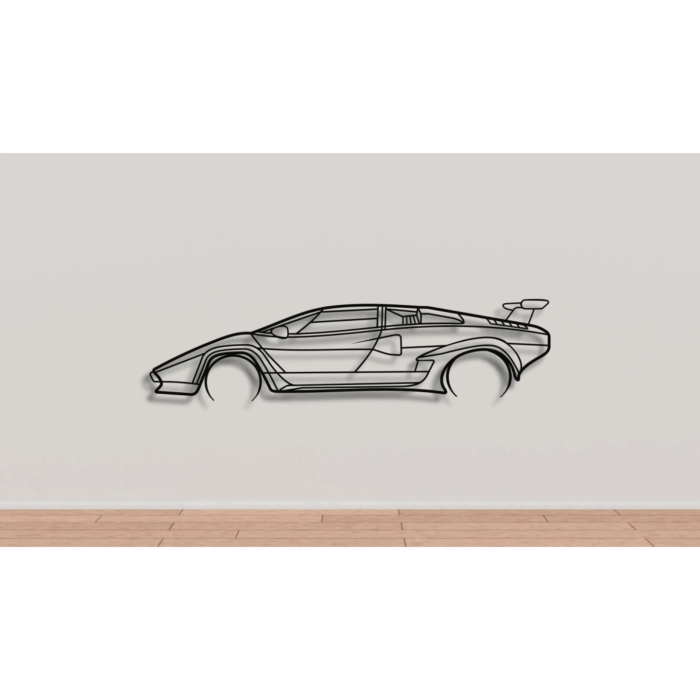 Lamborghini Countach full silhouette